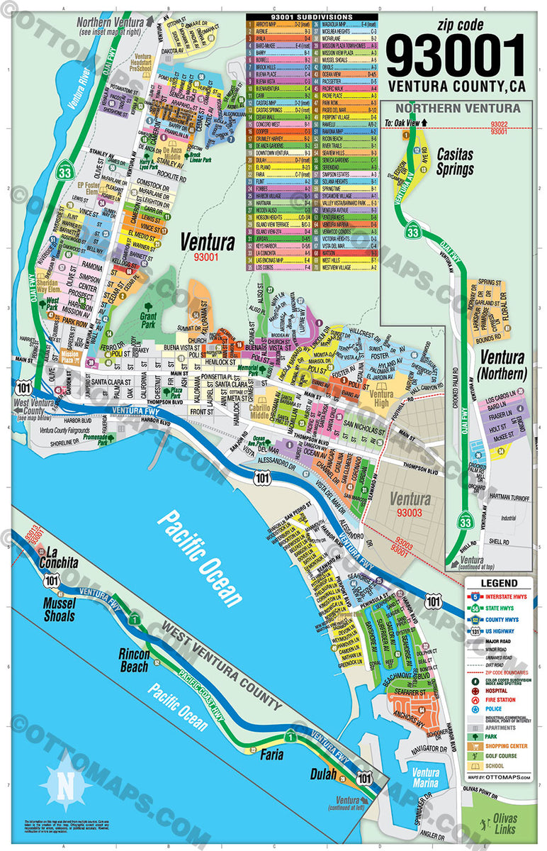 93001 - Ventura Subdivision Map – Otto Maps