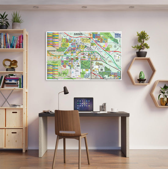 Indio Map, Riverside County, CA - POSTER PRINTS – Otto Maps