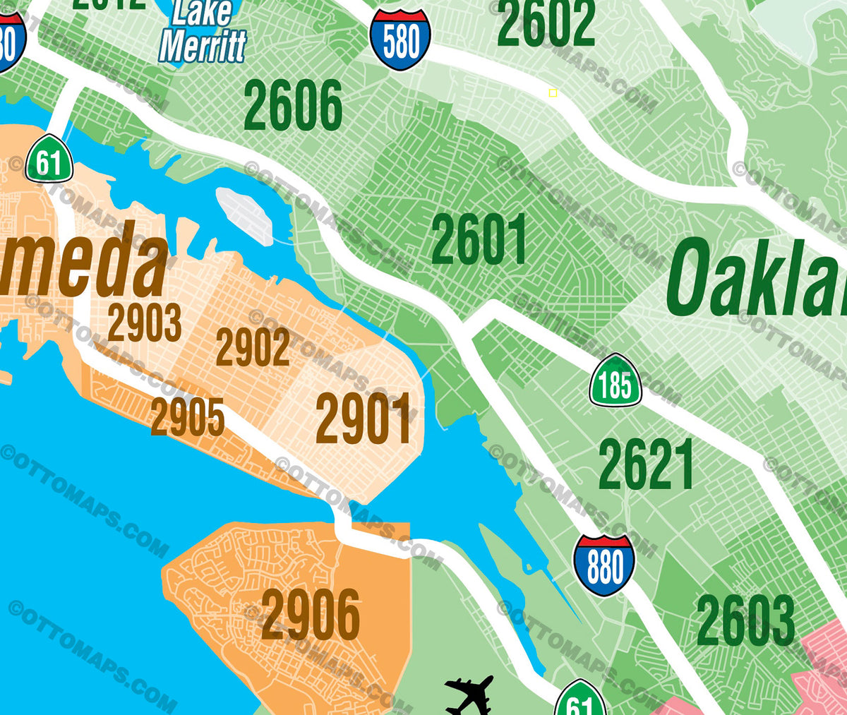 Alameda County MLS Area Map - California – Otto Maps
