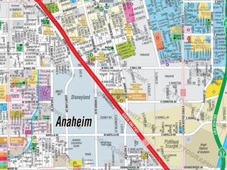 Anaheim Map, Orange County, CA - FILES - PDF and AI, editable, vector ...