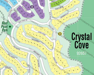 Crystal Cove Community Map with Addresses - FILES - PDF and AI, editab ...