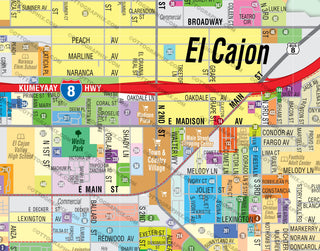 El Cajon Map (3 versions: Full, East & West), San Diego County, CA - F ...