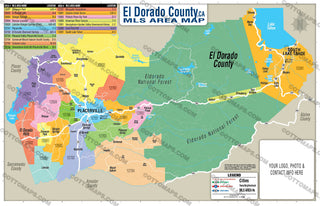 El Dorado County MLS Area Map - California - FILES - PDF and AI, edita ...