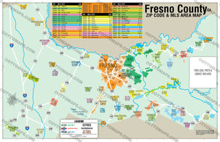 Fresno County Combo Map - Zip Codes and MLS Areas - FILES - PDF and AI ...