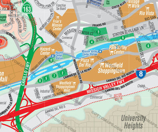Mission Valley Map including Linda Vista, Morena and Serra Mesa - FILE ...