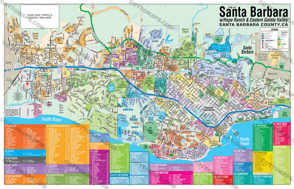 Santa Barbara Map with Subdivisions and Neighborhoods - FILES - PDF an ...