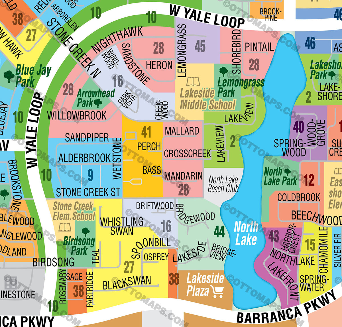 Woodbridge Map, Irvine, CA – Otto Maps